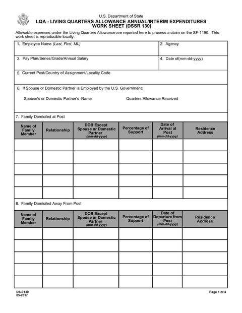 Form DS-130 | Fill and sign online with Lumin