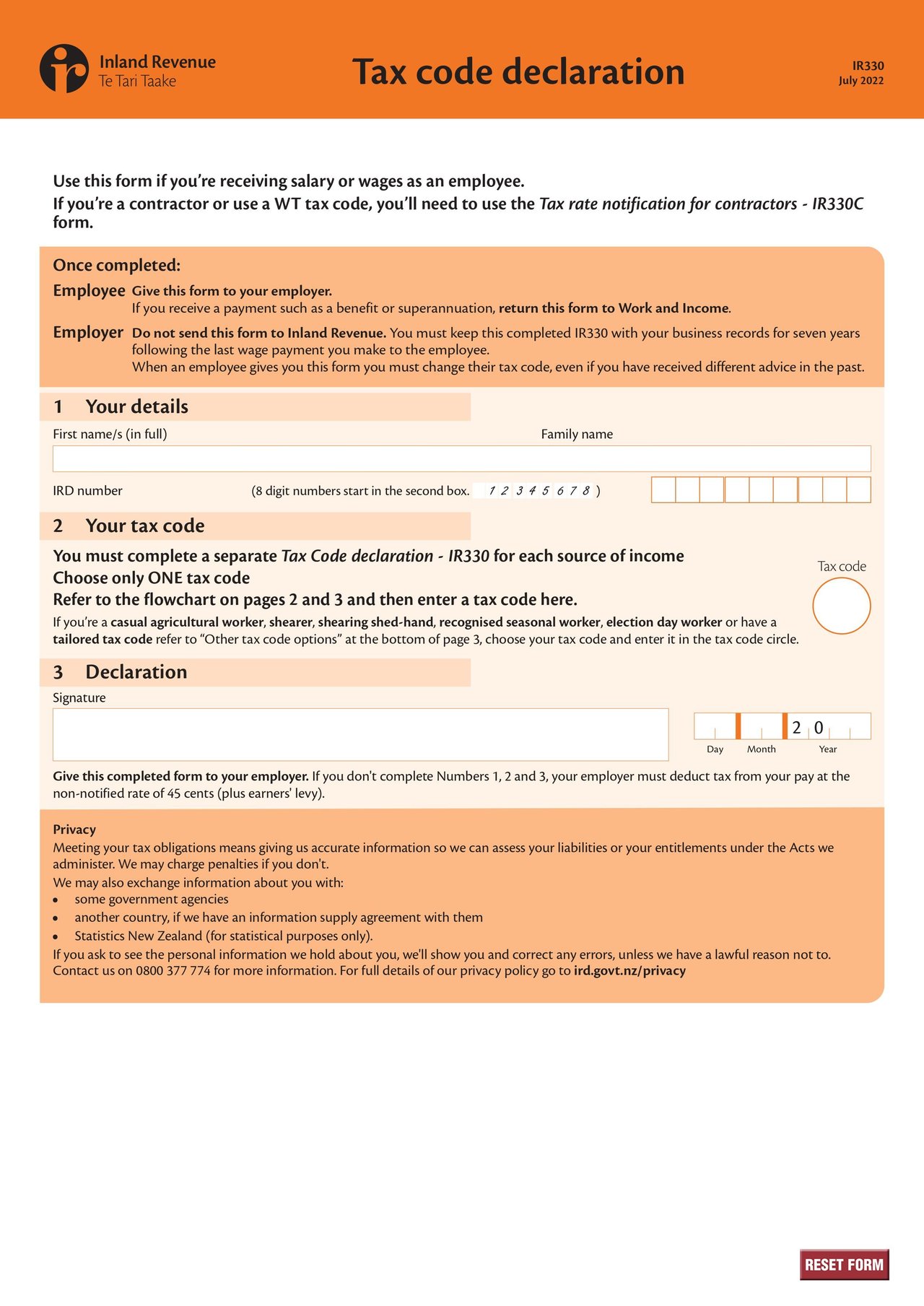 Form IR330 (2022) | Fill and sign online with Lumin