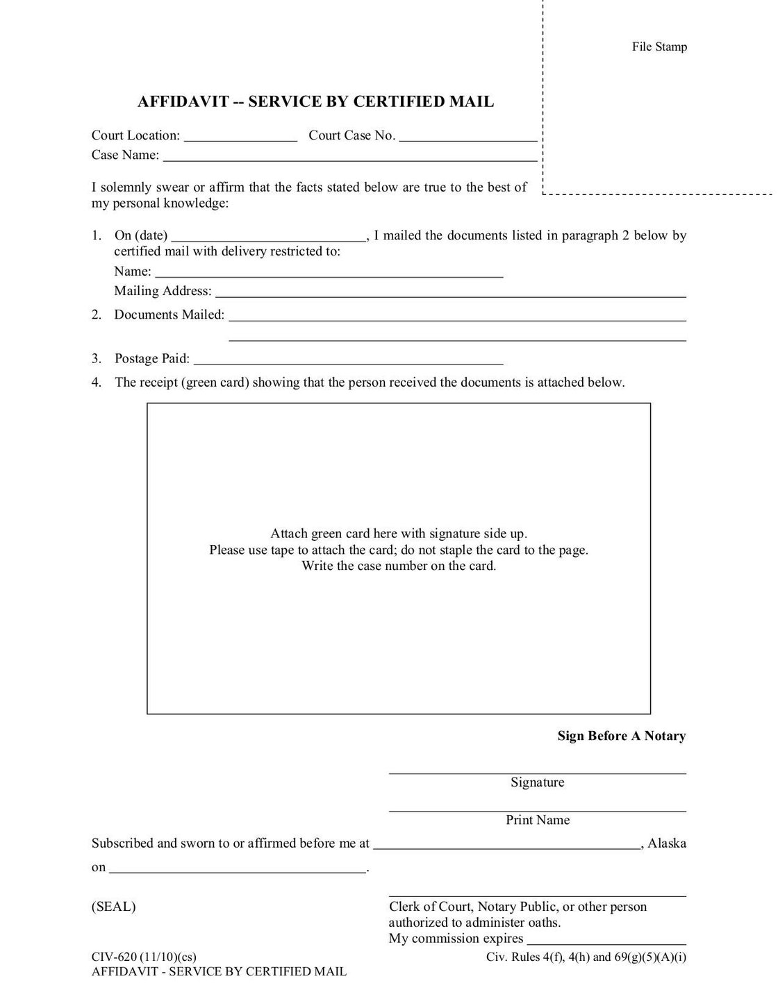 Form CIV-620 | Fill and sign online with Lumin