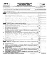 Form 8615 | Fill and sign online with Lumin