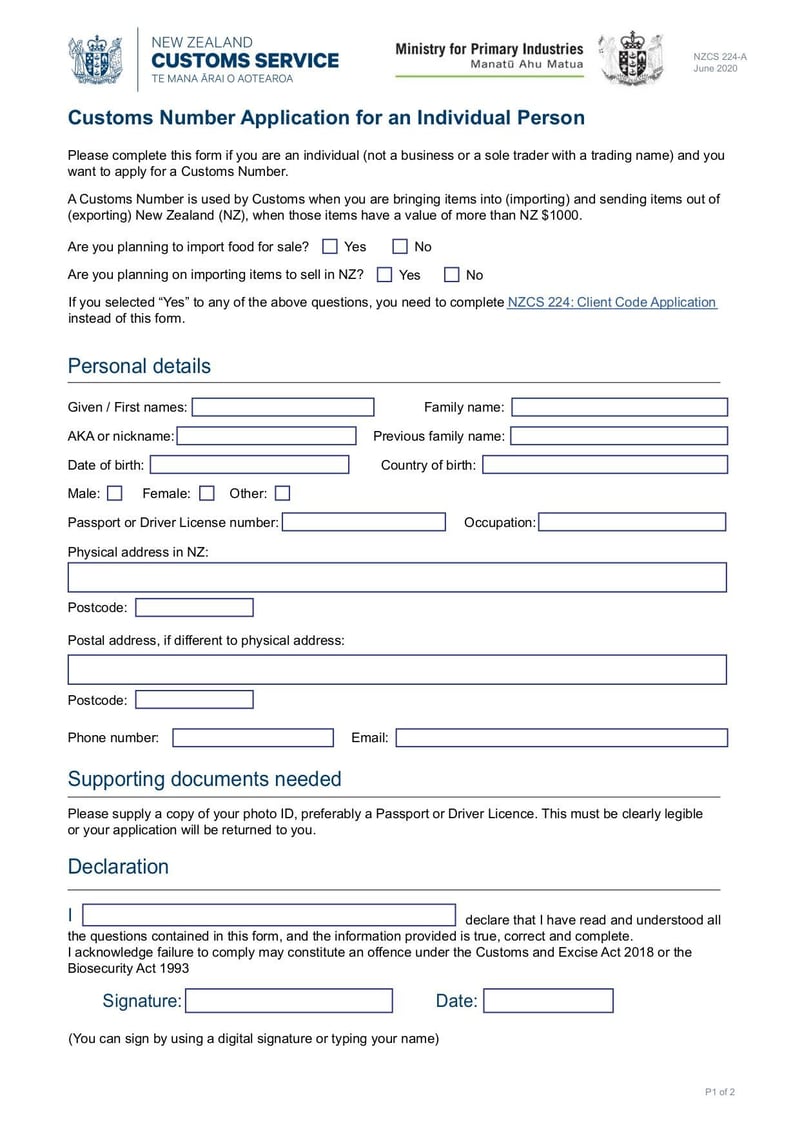 NZCS Form 224-A | Fill and sign online with Lumin