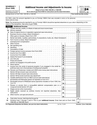 Schedule 1 (Form 1040) (2024) | Fill and sign with Lumin