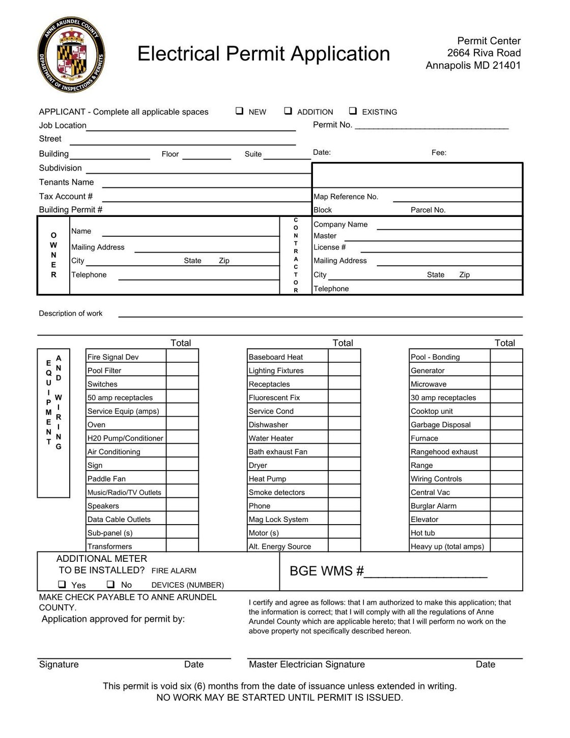 Maryland Electrical Permit Application | Fill and sign with Lumin