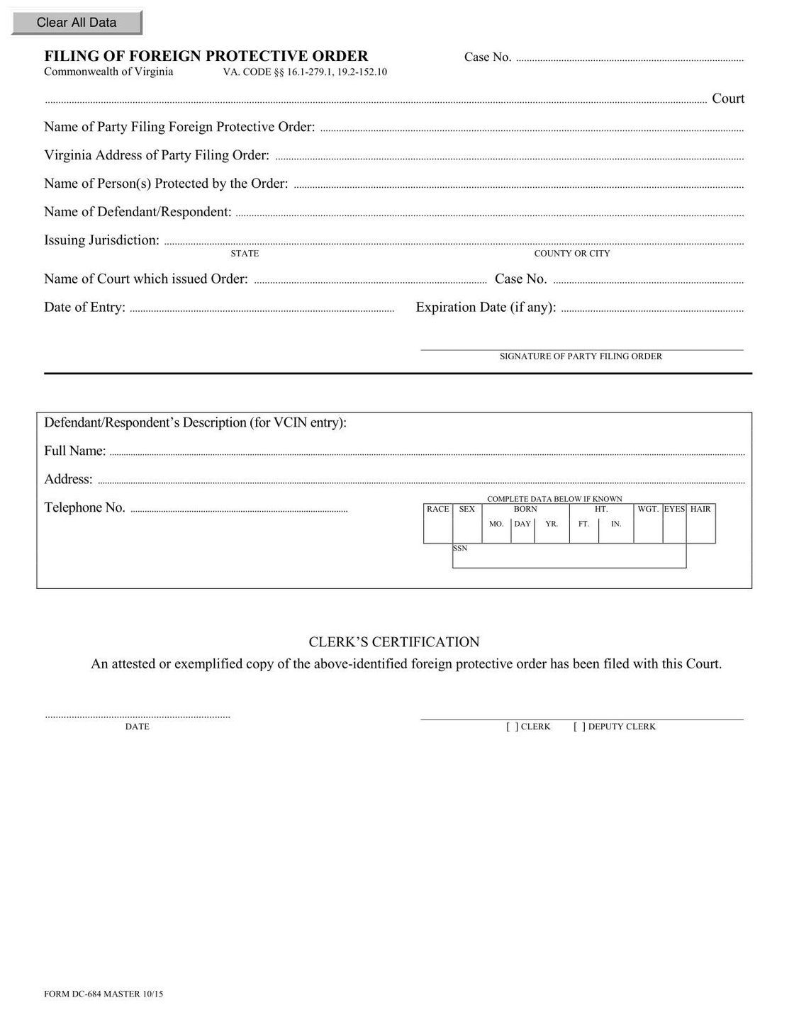 Form DC-684 | Fill and sign with Lumin