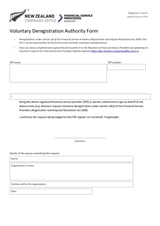 FSP Voluntary Deregistration Authority Form | Fill and sign online with ...