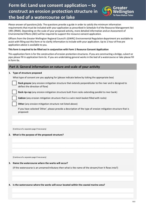 Form 6d Erosion Protection Structure | Fill and sign online with Lumin