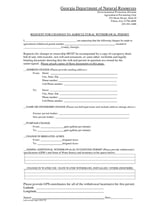 Georgia Request for Changes to Agricultural Withdrawal Permit | Fill ...