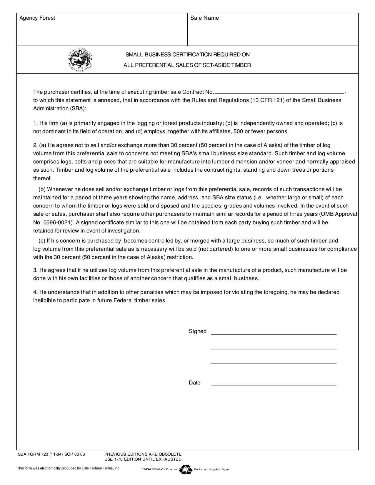 SBA Form 723 | Fill and sign online with Lumin