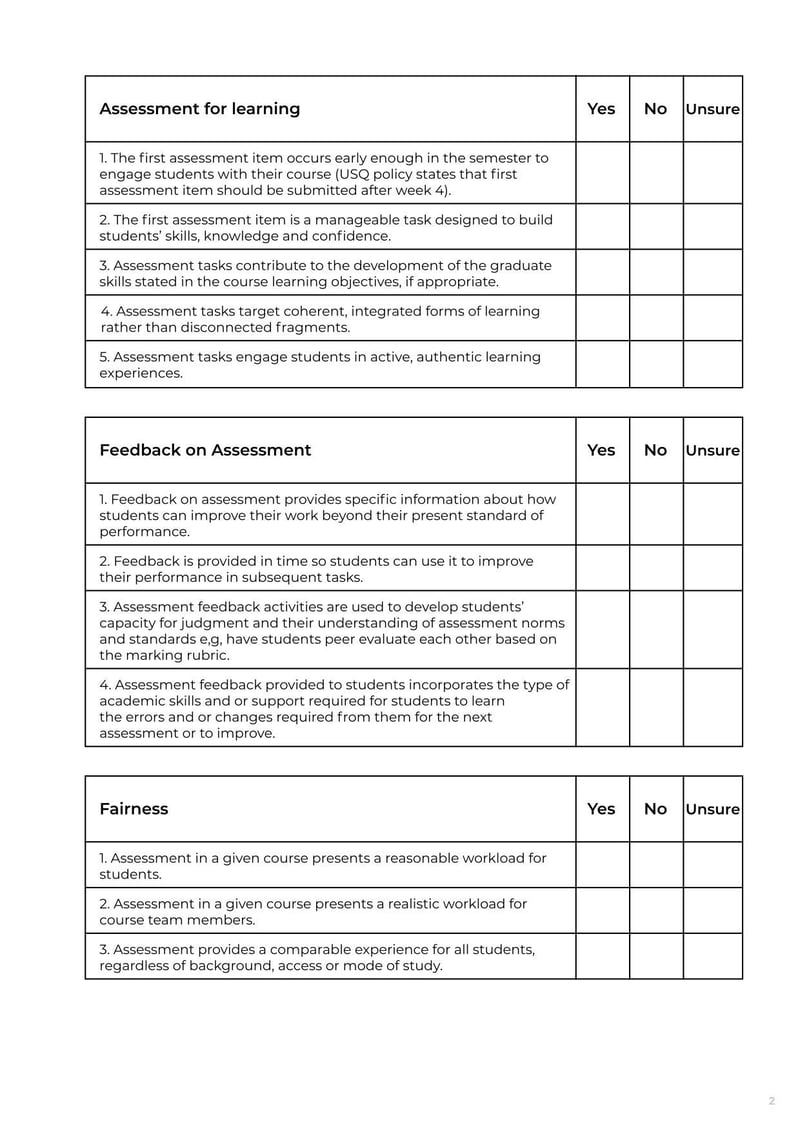 Assessment Checklist Template | Fill and sign online with Lumin