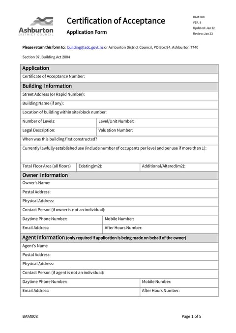 BAM 008 Form | Fill and sign online with Lumin BAM 008 Form | Fill and sign online with Lumin