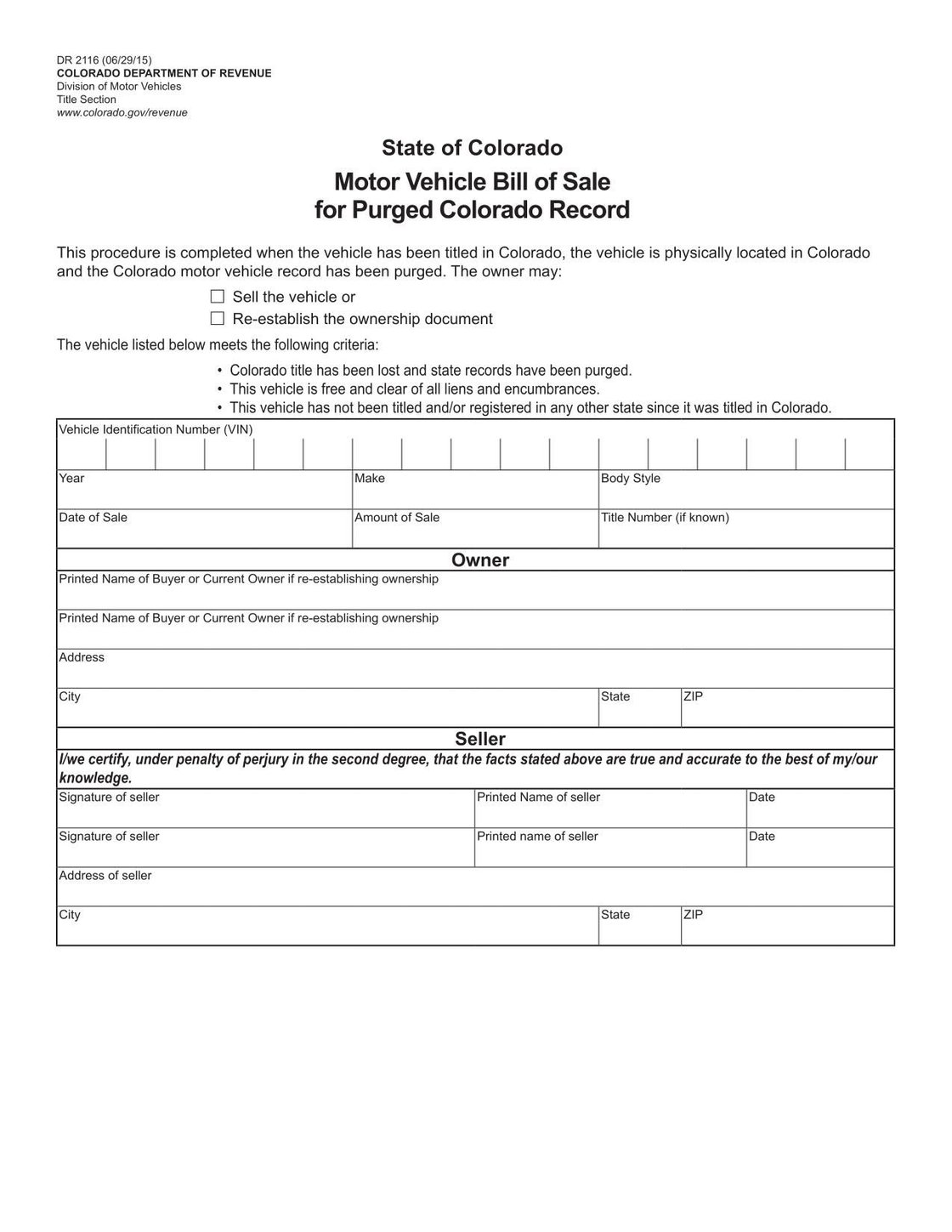 Form DR 2116 | Fill and sign with Lumin