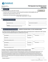 FSA Dependent Care Reimbursement Claim Form | Fill and sign online with ...