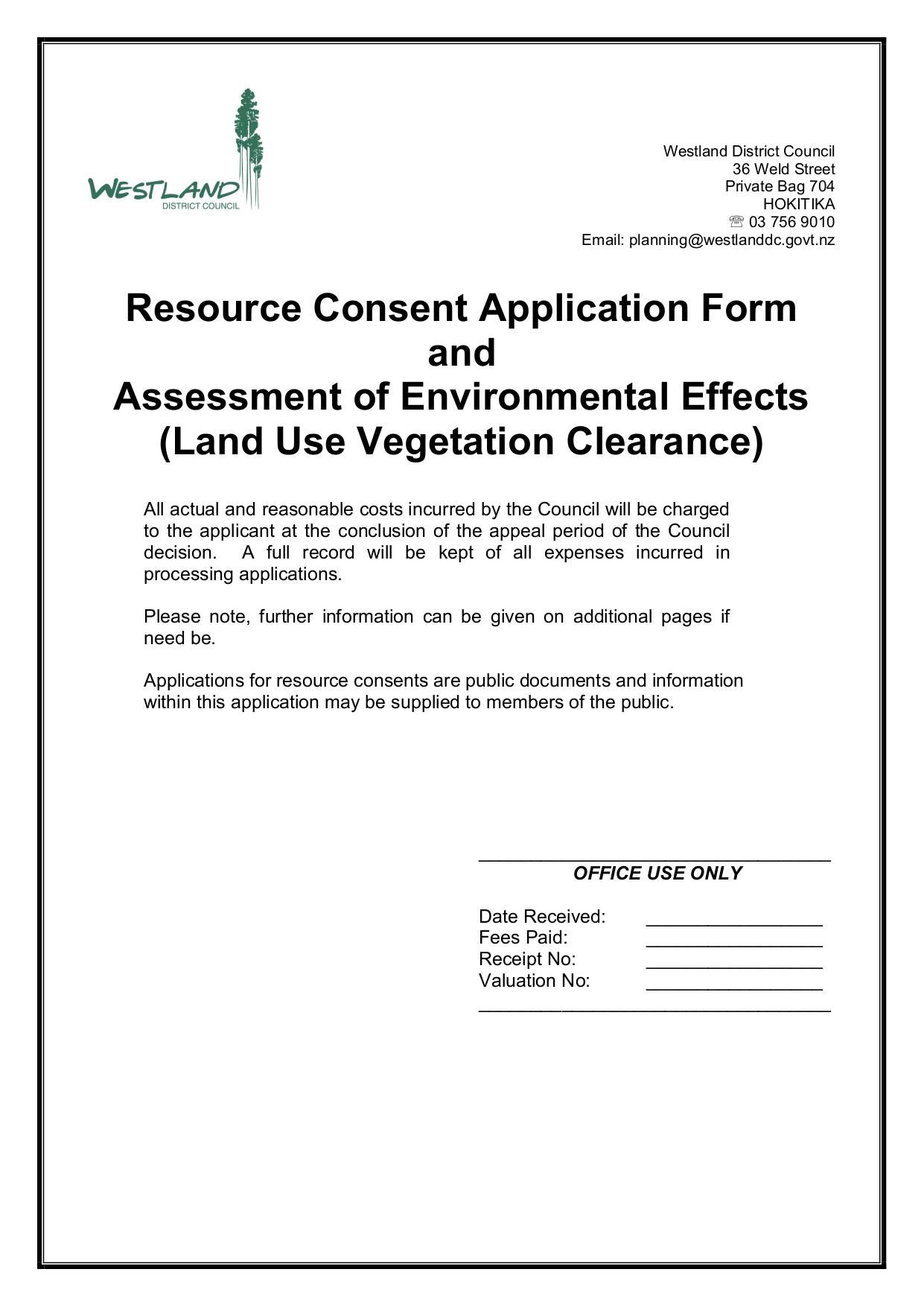 Application Form Vegetation Clearance | Fill and sign online with Lumin