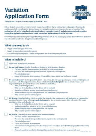 Variation Application Form | Fill and sign online with Lumin