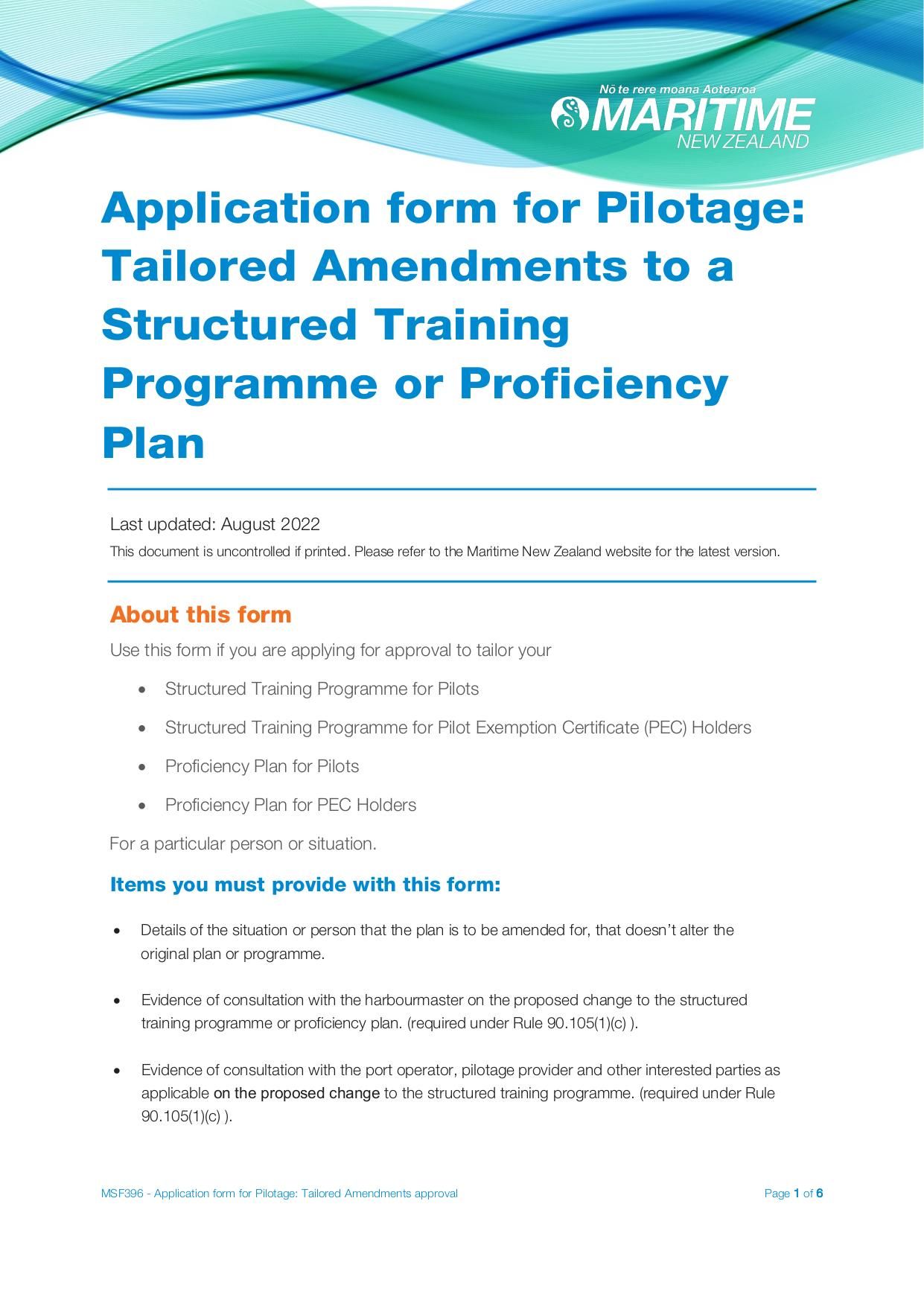 Application Tailored Amendments STPPP | Fill and sign online with Lumin