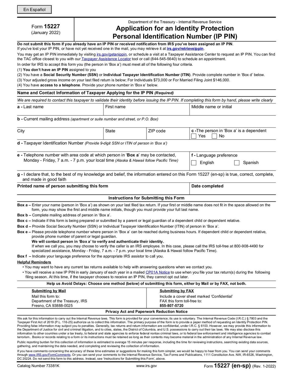 Form 15227 | Fill and sign online with Lumin