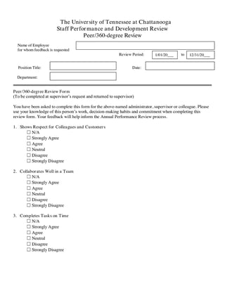 Performance and Development Review Form | Fill online with Lumin