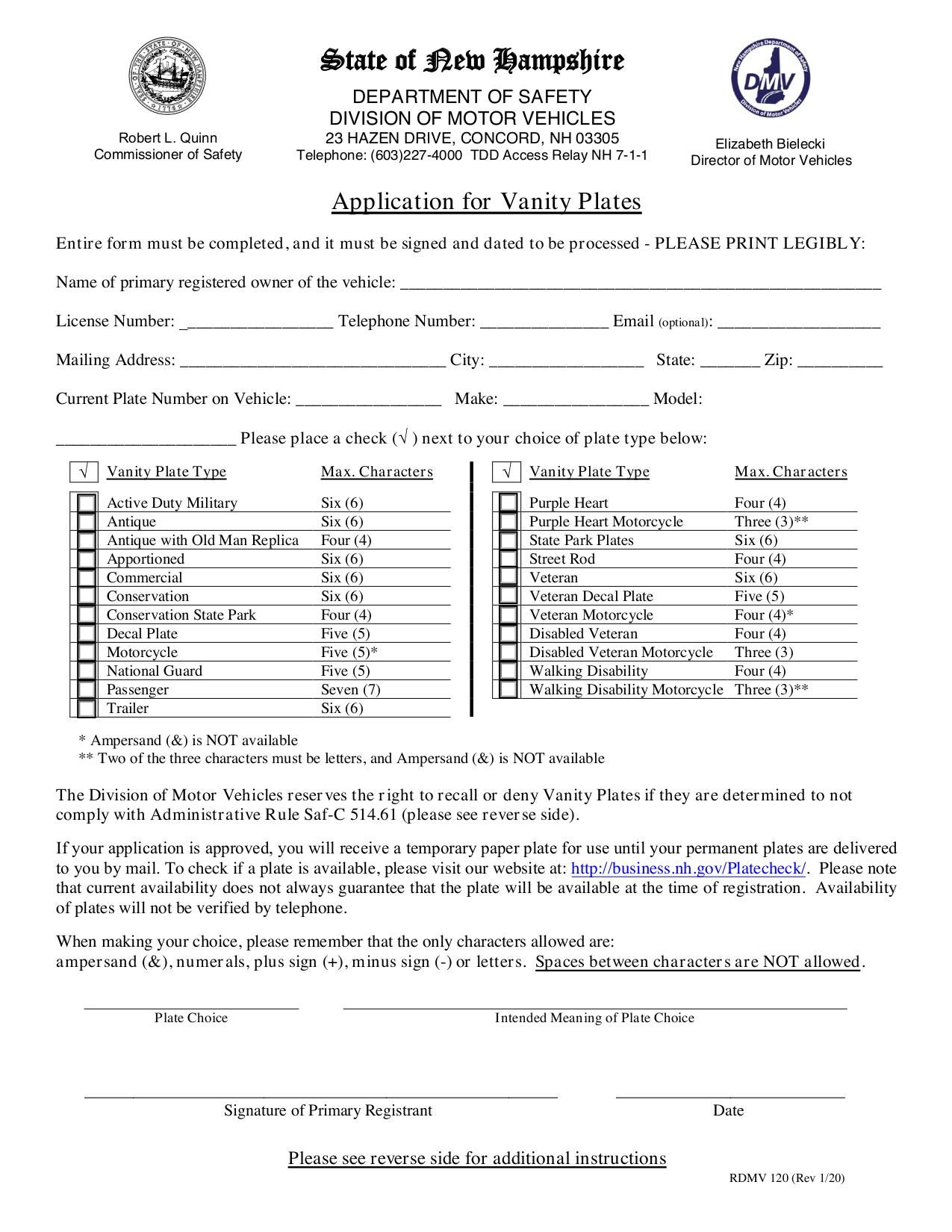 Form RDMV 120 | Fill and sign online with Lumin