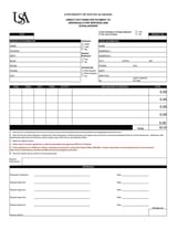 University of South Alabama Direct Pay Form for Payment to Individuals ...