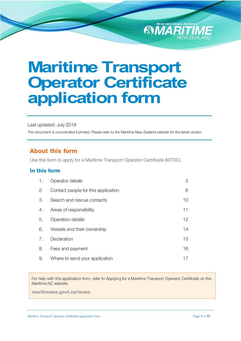 MTOC Application Form | Fill and sign online with Lumin