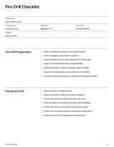 Fire Drill Checklist Template | Fill and sign with Lumin