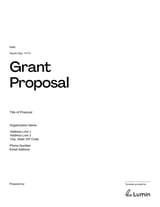 Grant Proposal Template | Fill and sign with Lumin