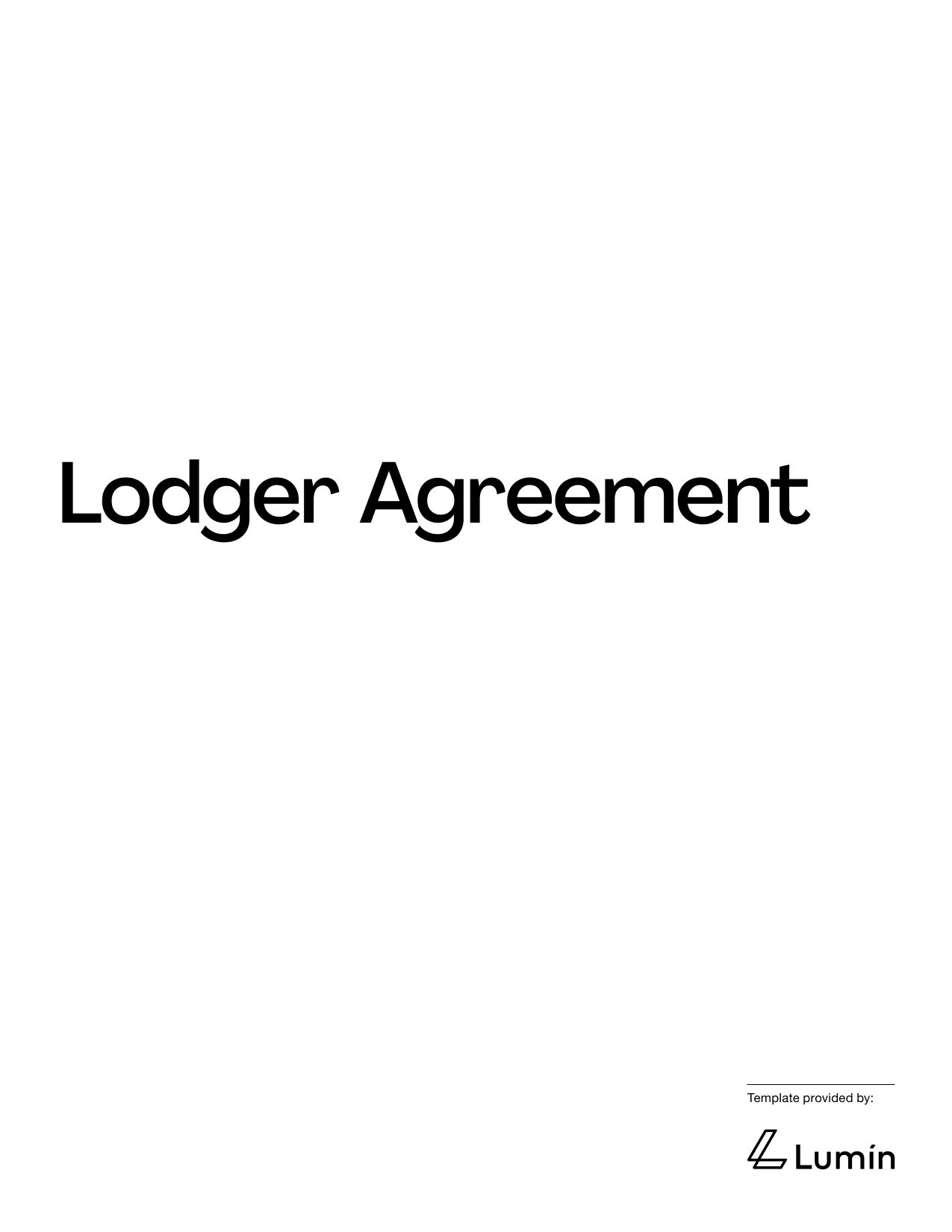 Lodger Agreement Template | Fill and sign online with Lumin
