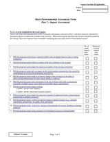 Short Environmental Assessment Form Part 2 | Fill and sign online with ...