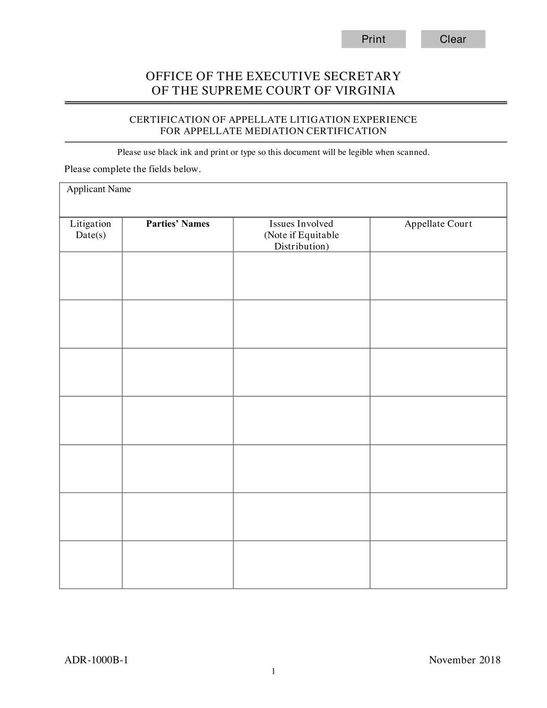 Form ADR-1000B-1 | Fill and sign with Lumin