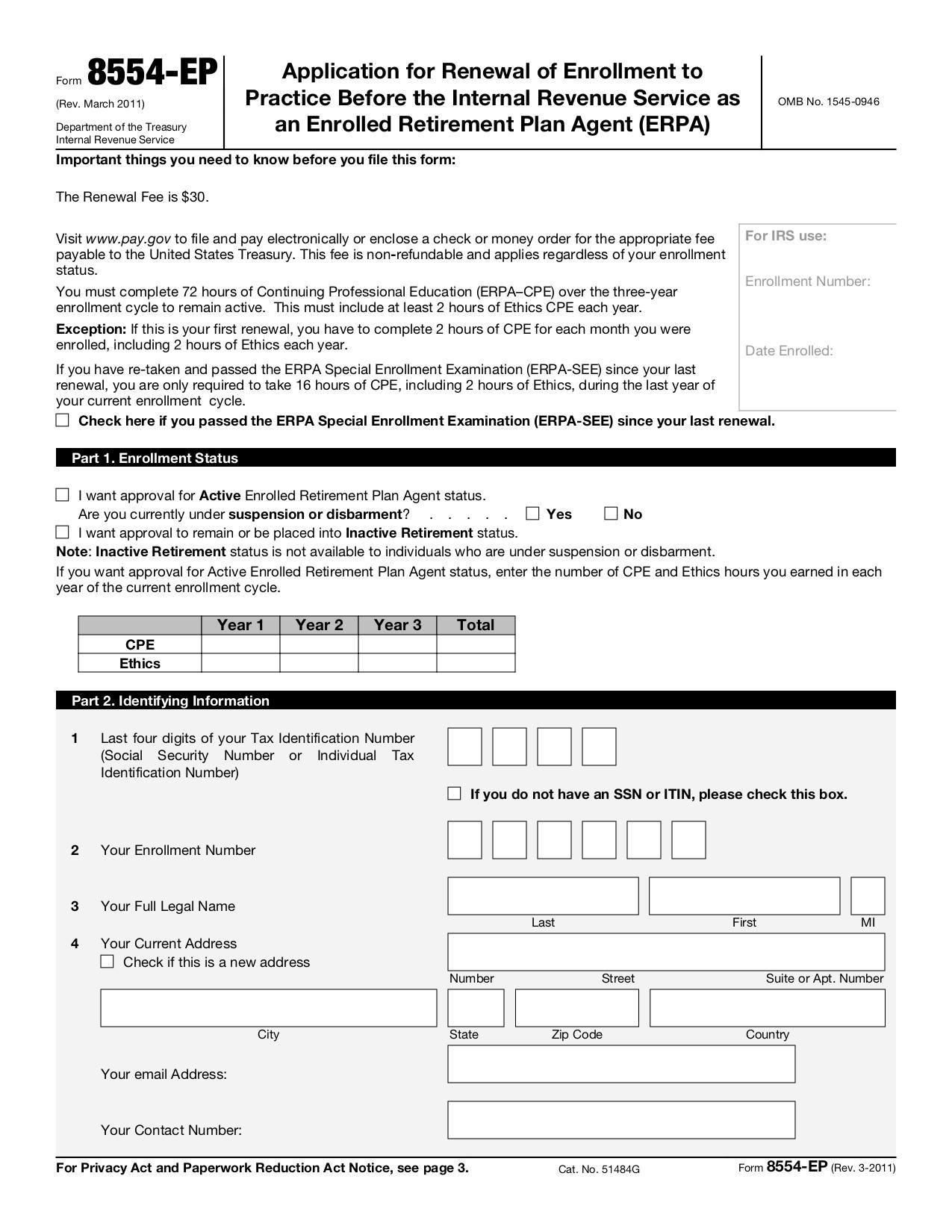 Form 8554-EP | Fill and sign online with Lumin