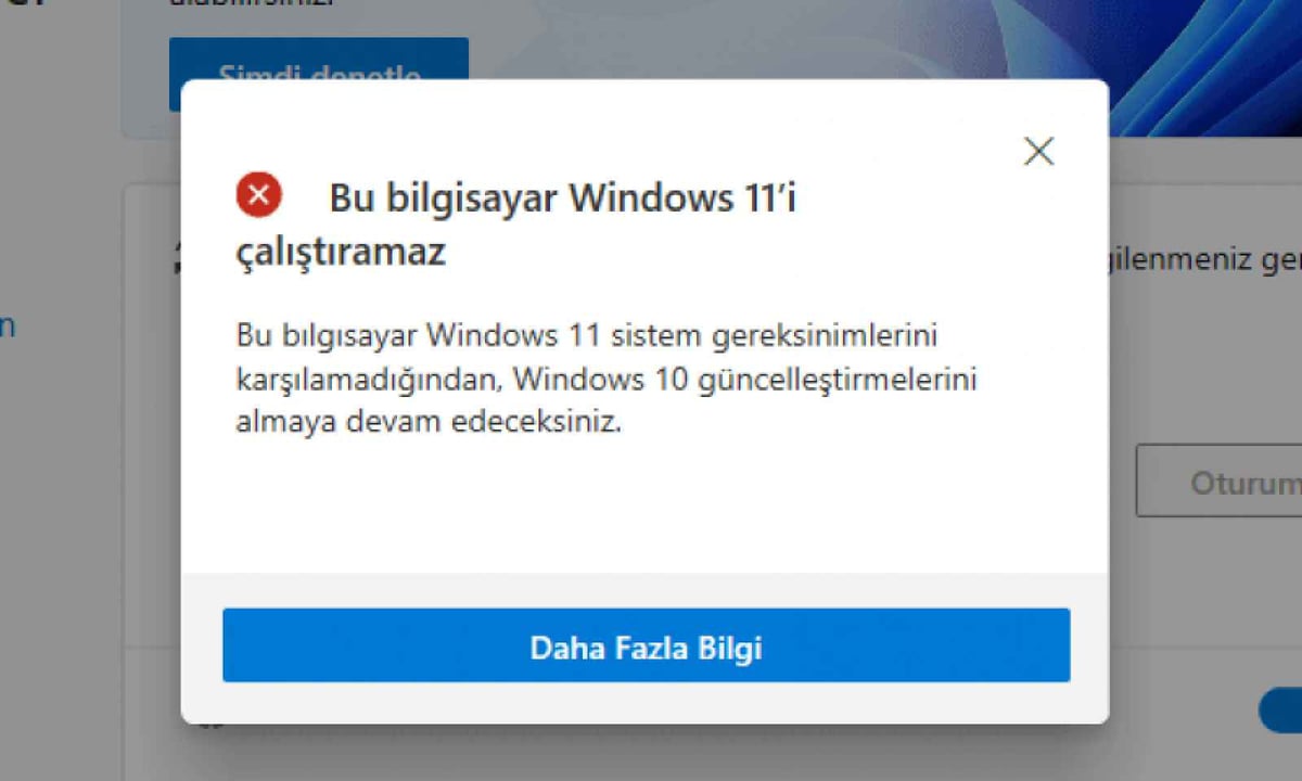 Bu bilgisayar Windows 11'i çalıştıramaz hatası nedir? - Yazılım ...