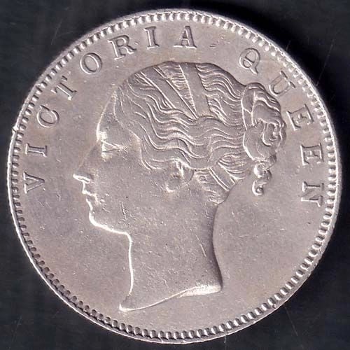 East India Company 1840 Continuous Legend Victoria Queeen One Rupee ...