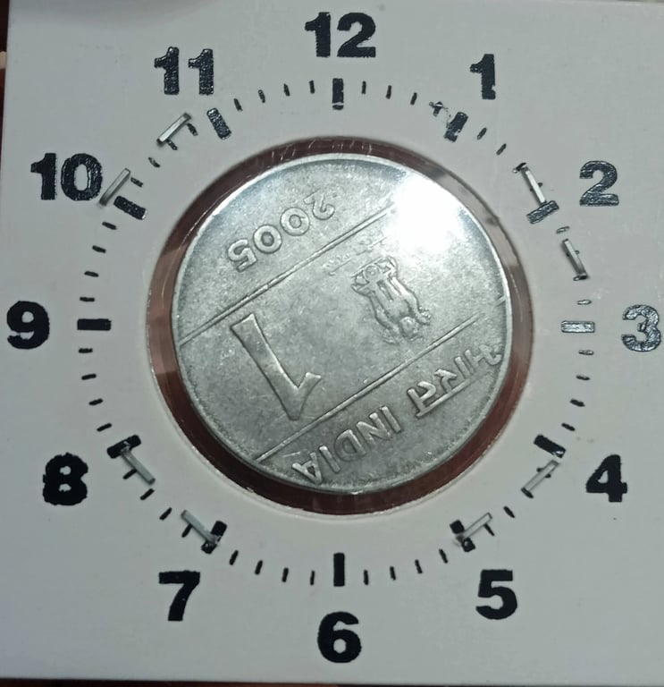 Buy Rare Rotation Error in Old Issue Big 1 Rupee from Sikkaji Buy Rare Rotation Error in Old Issue Big 1 Rupee from Sikkaji