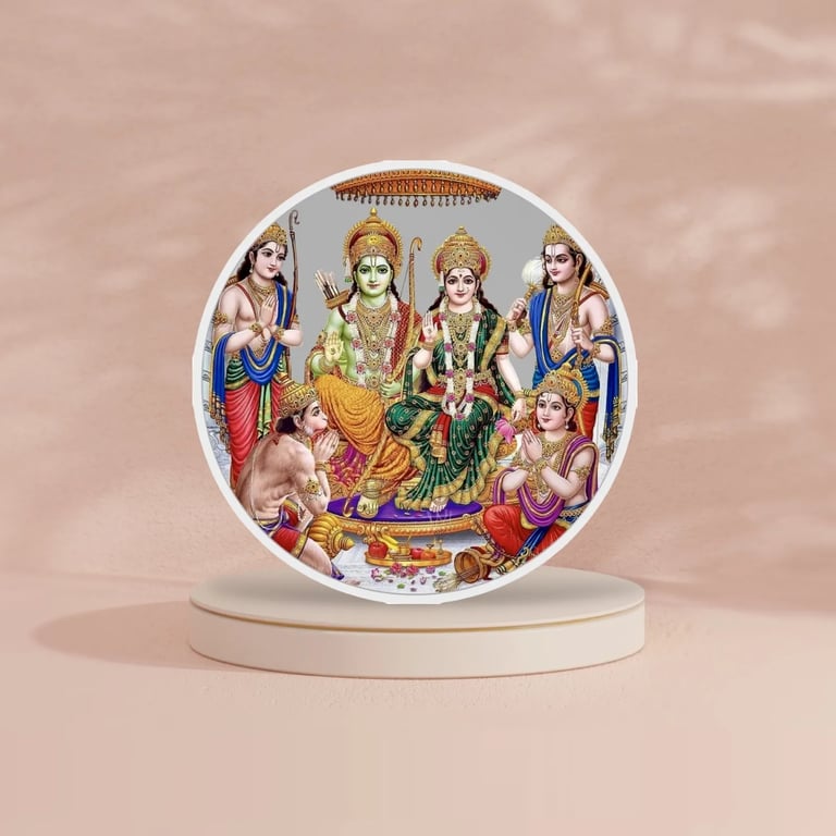 50 Gram Pure 999 Silver Color Coin Krishna Radha Shubh Labh Very Unique ...