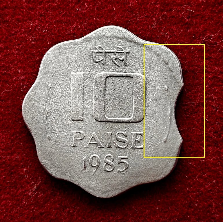 Buy 2 Paise 1963 Curved Clip Error Coin from Sikkaji
