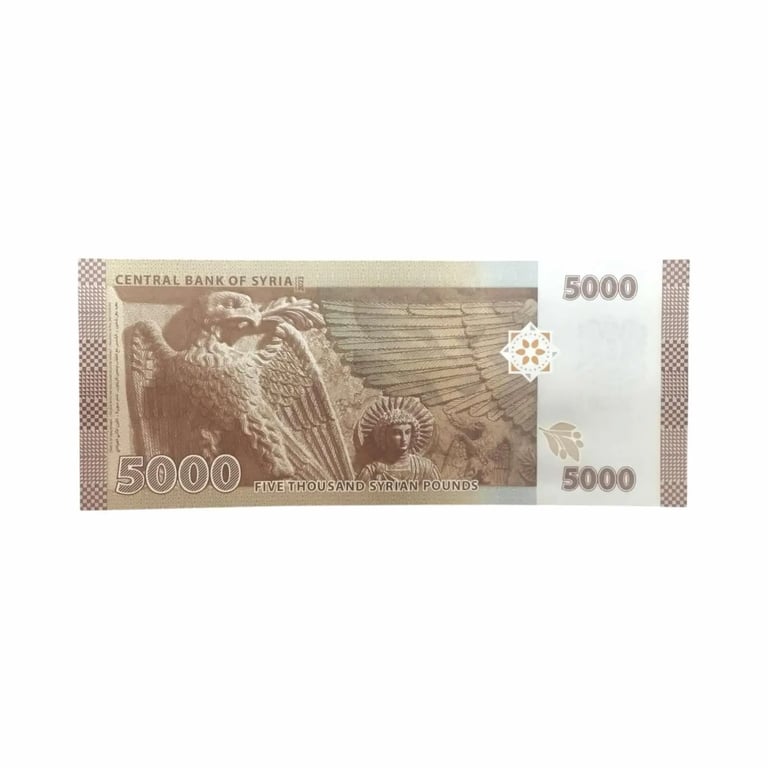 5000 SYRIAN Pounds WORLD Banknote Ending 786 Gem Unc Vwery Unique and ...