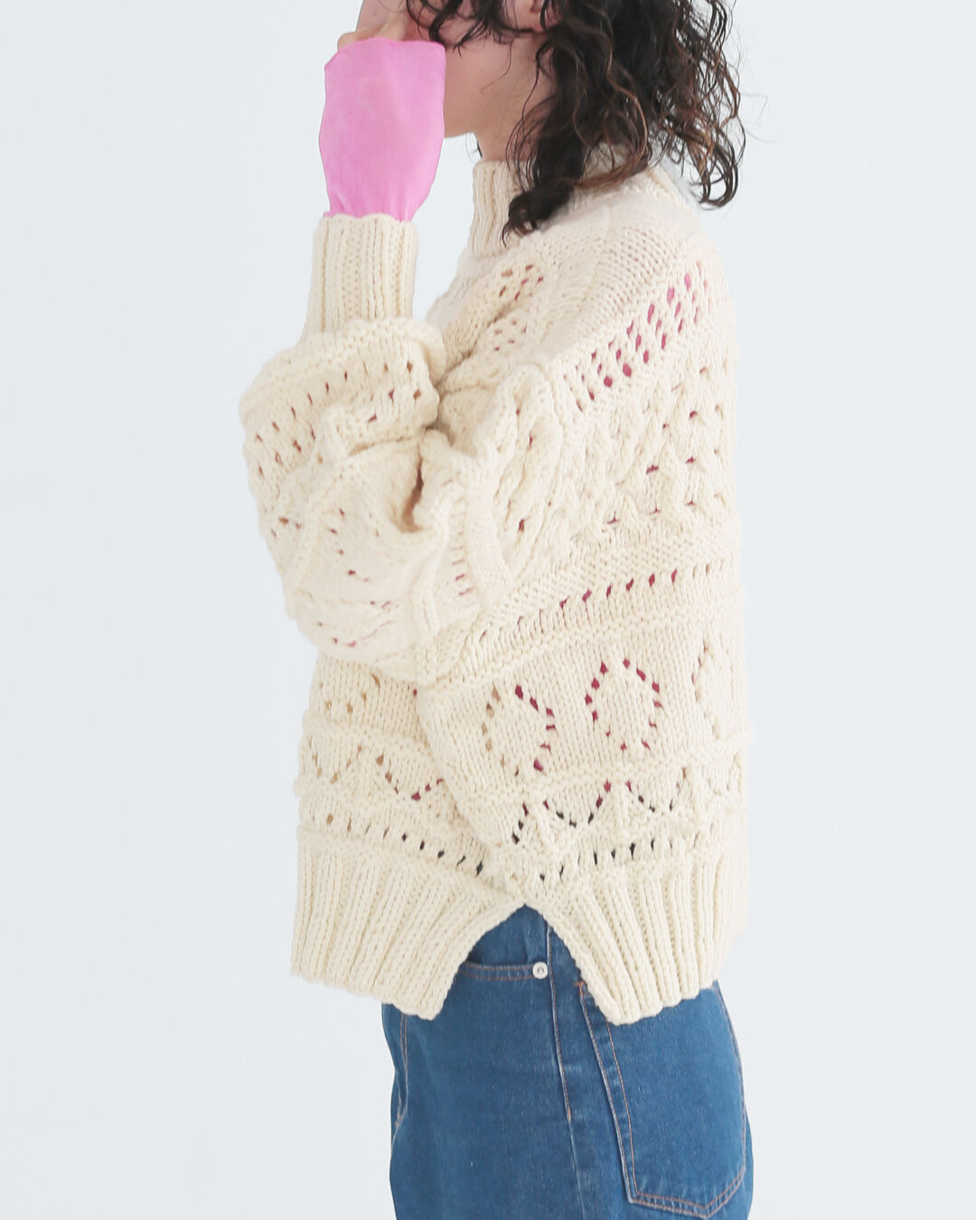 DARUMA PATTERN BOOK 8 オープンワークプルオーバーのキット | choco...