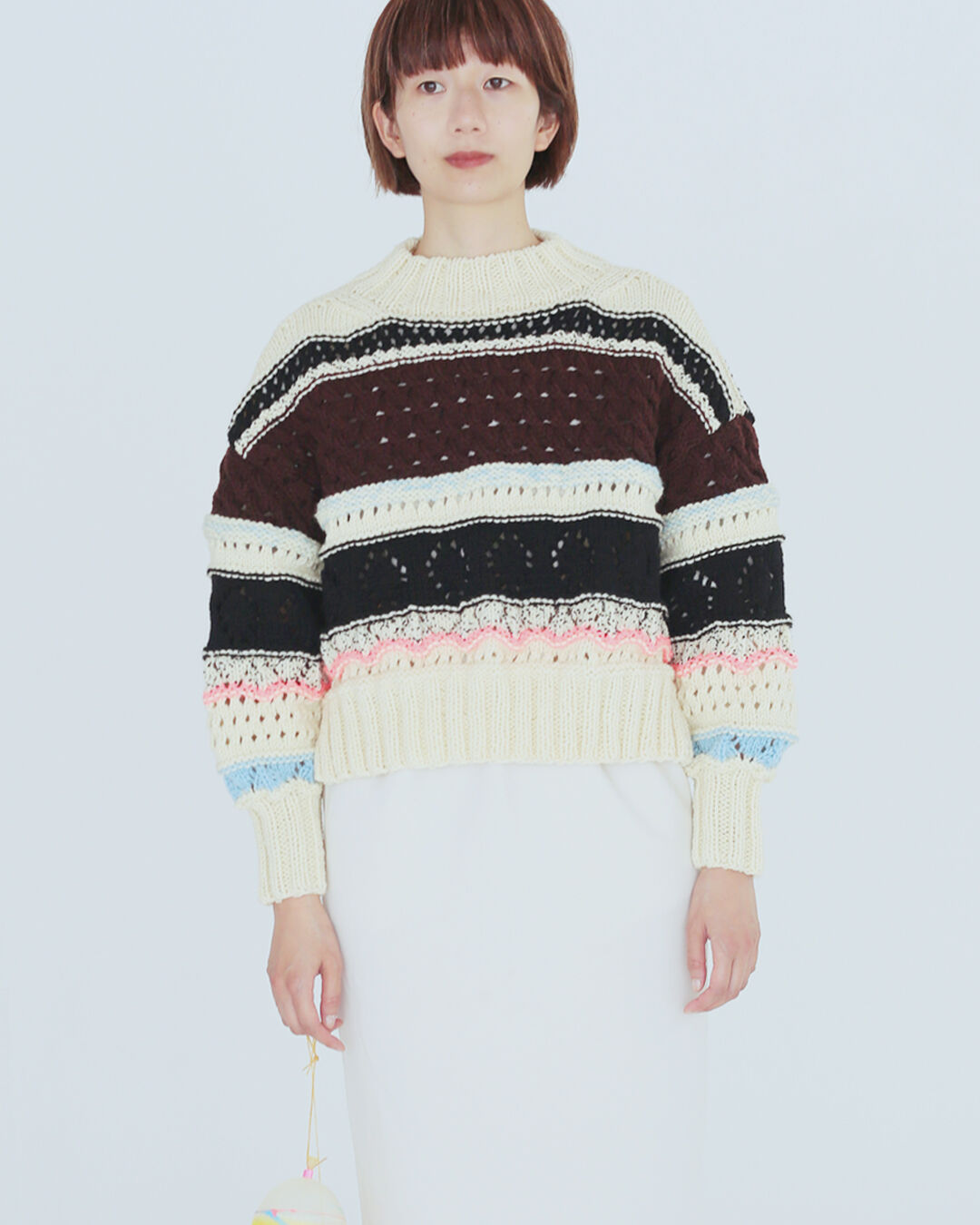 DARUMA PATTERN BOOK 8 オープンワークプルオーバーのキット | choco...