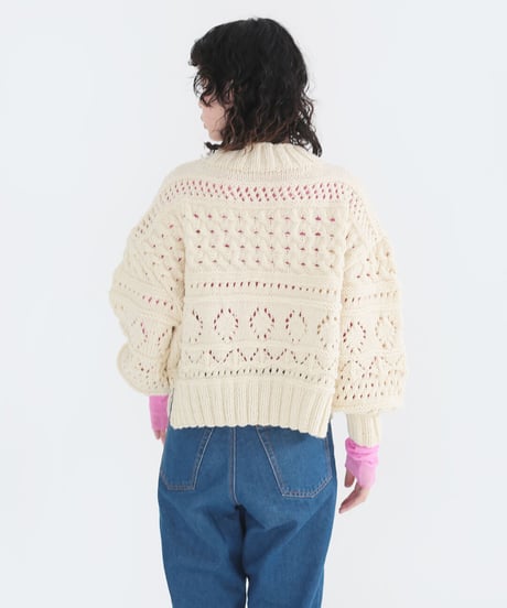 DARUMA PATTERN BOOK 8 オープンワークプルオーバーのキット | choco...