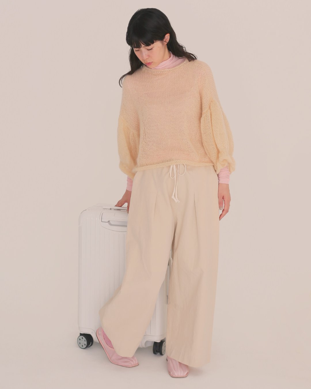 ベルフラワーなモヘアのニットのキット | chocoshoe online store ベルフラワーなモヘアのニットのキット | chocoshoe online store