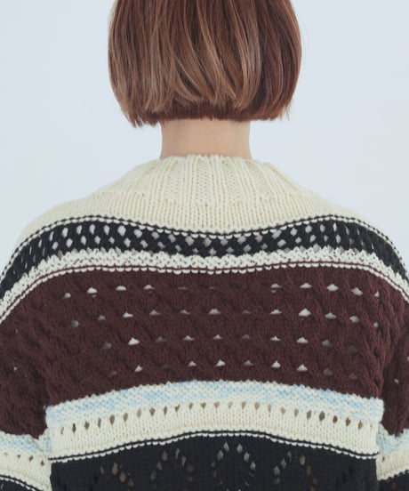 DARUMA PATTERN BOOK 8 オープンワークプルオーバーのキット | choco...