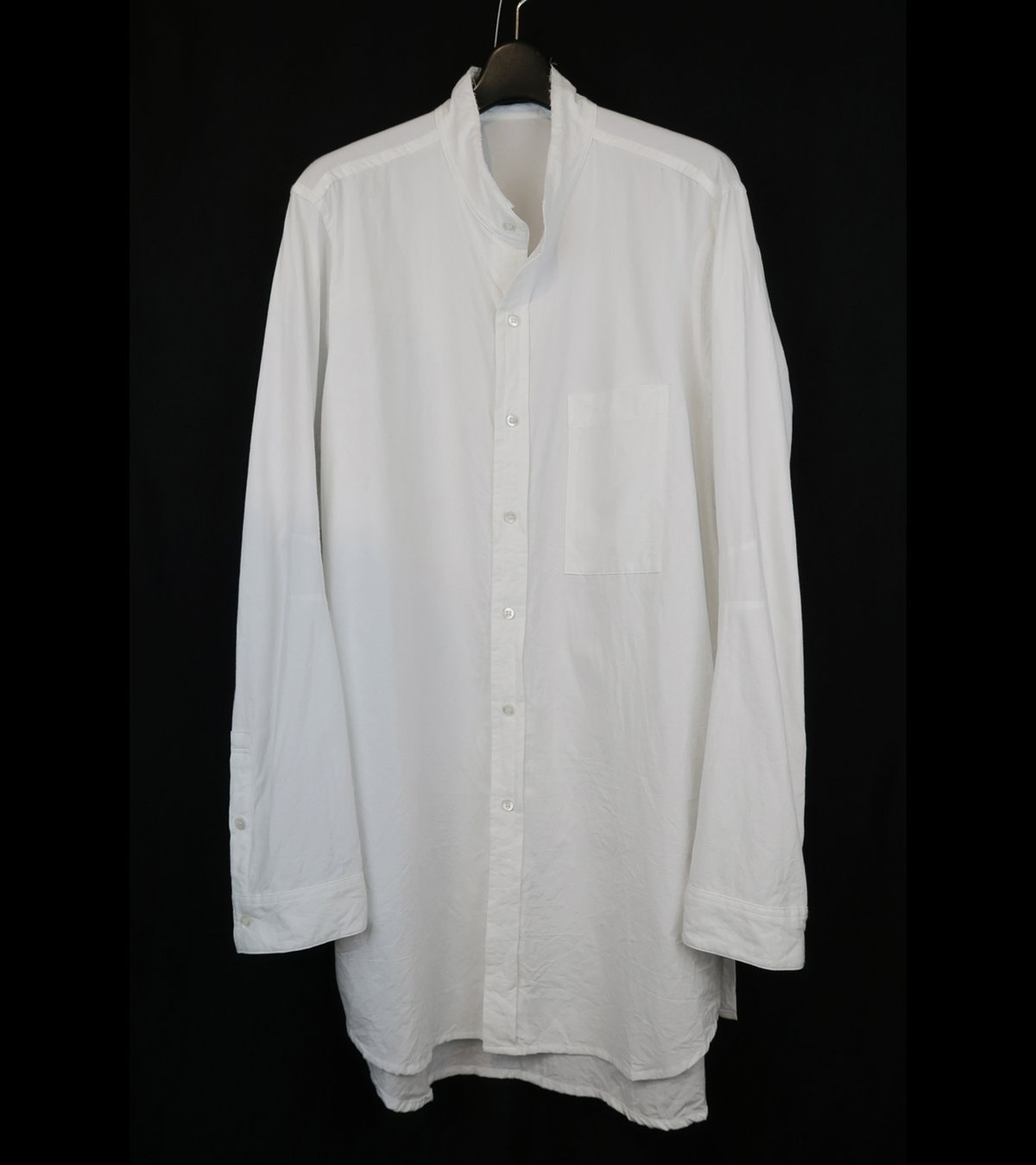 NU-1857-COC - BAND NECK COLLAR SHIRT - OFF WHIT...