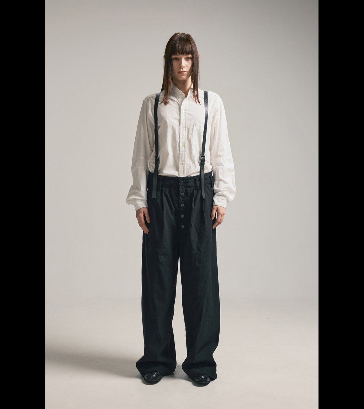 NU-1857-COC - BAND NECK COLLAR SHIRT - OFF WHIT...