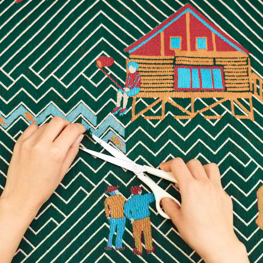 SNIP SNAP SATOYAMA green | fabric