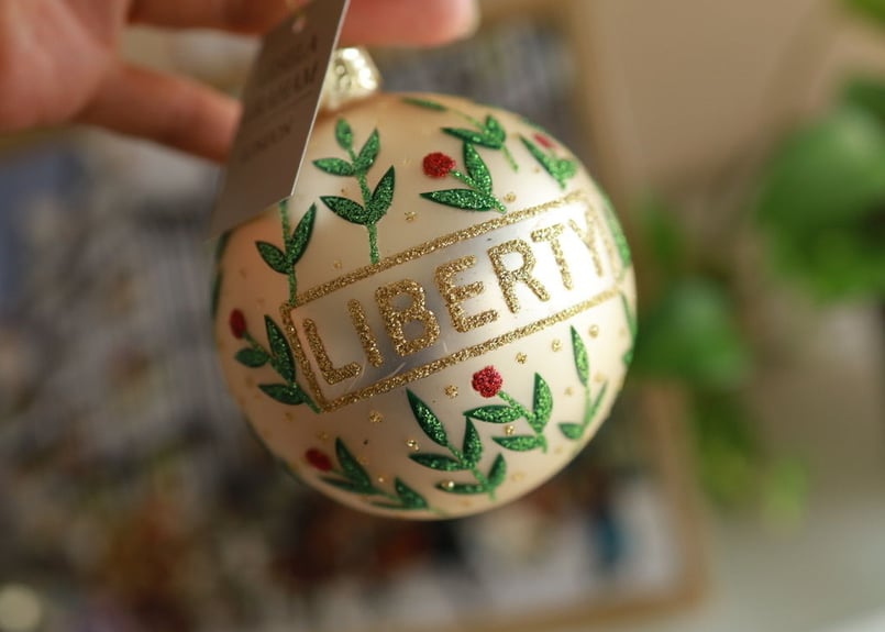Libertyクリスマスオーナメント2個セット(ロンドンリバティ Libertyクリスマスオーナメント2個セット(ロンドンリバティ