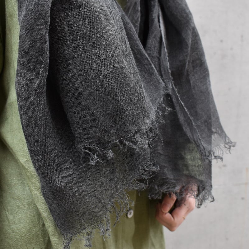 RIRI TEXTILE 墨染めストール | pivoine RIRI TEXTILE 墨染めストール | pivoine
