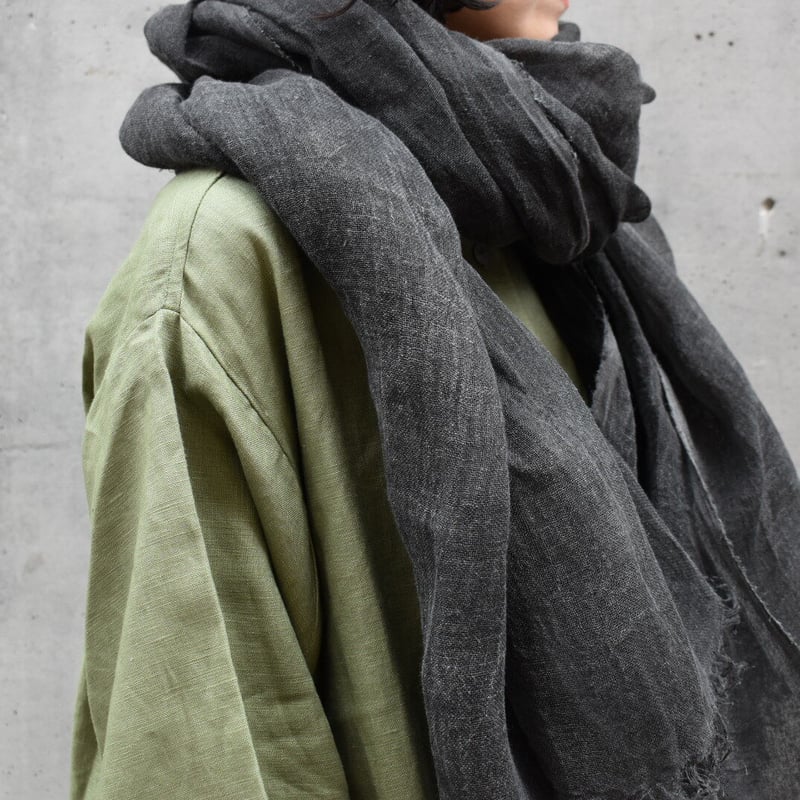 RIRI TEXTILE 墨染めストール | pivoine RIRI TEXTILE 墨染めストール | pivoine