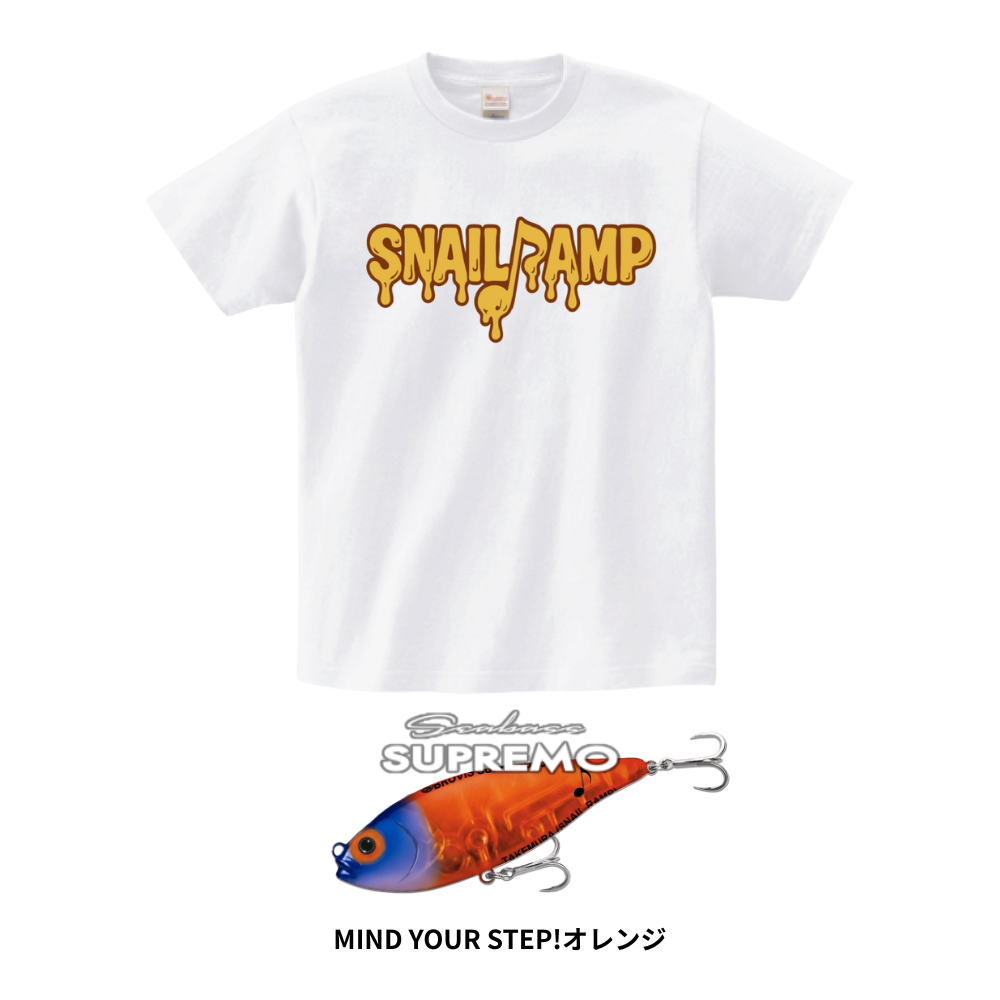 2025 SNAIL RAMP 音符LOGO Tシャツ BROVISスプレモ85 TAKEMU...
