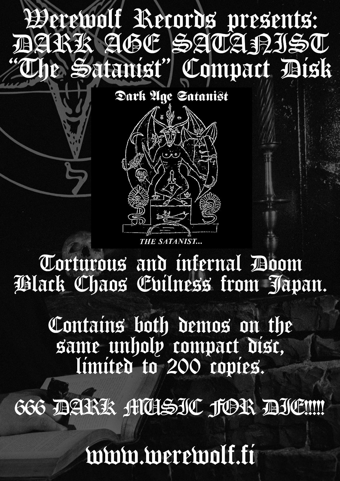 Dark Age Satanist "The Satanist" CD | Abigail/B...