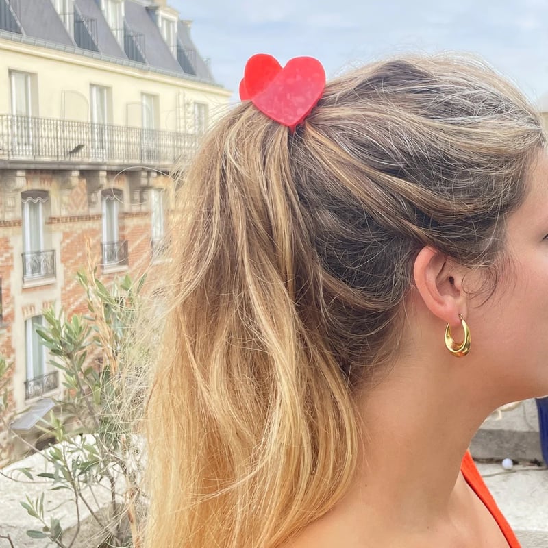 Coucou Suzette】Red Heart ヘアクリップ | goldandbouncy Coucou Suzette】Red Heart ヘアクリップ | goldandbouncy